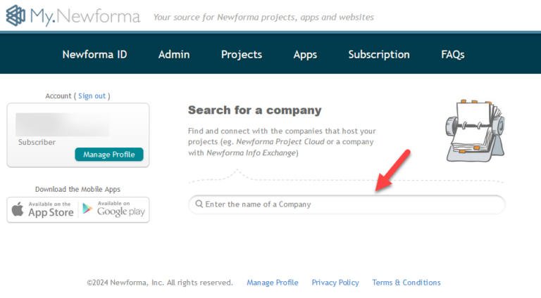 Add a Connection to Newforma ID - Newforma Project Center Help