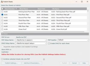 Publish Sheets to PDF from Revit - Newforma Project Center Help