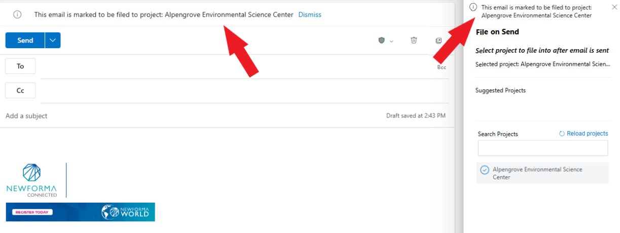 Welcome to the Newforma Project Center Outlook Add-In - Newforma ...