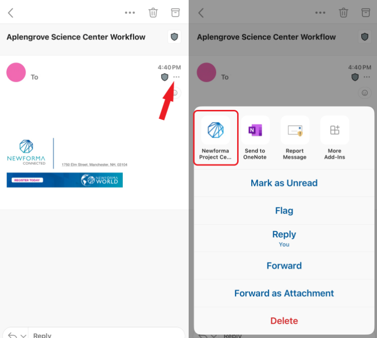 Welcome to the Newforma Project Center Outlook Add-In - Newforma ...
