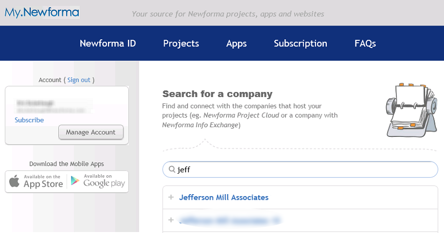 Add a Connection to Newforma ID - Newforma Project Center Help